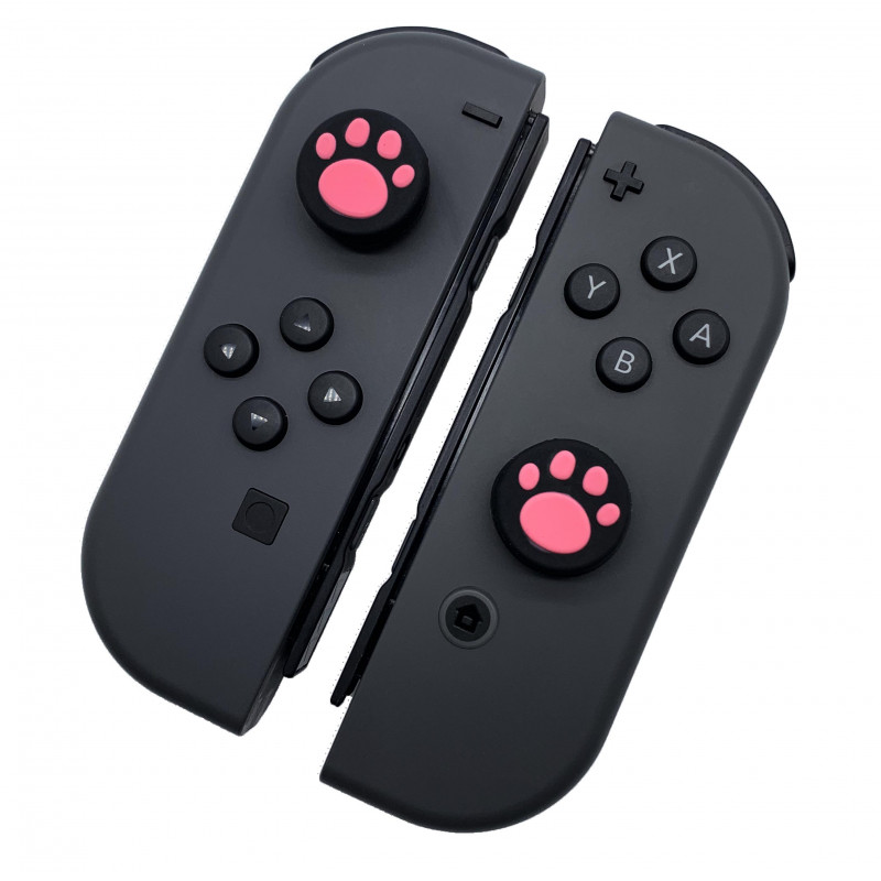 Dog Kitty Paw Thumb Stick Grips Cover For Nintendo Switch Joy Con ...