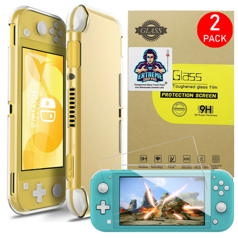For Nintendo Switch Lite Transparent Clear Shockproof Protective Hard ...