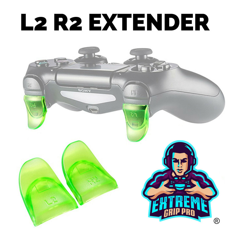 PS4 L2 R2 Trigger Button Extenders Grips PS4 Dualshock V2 Pro, Slim ...