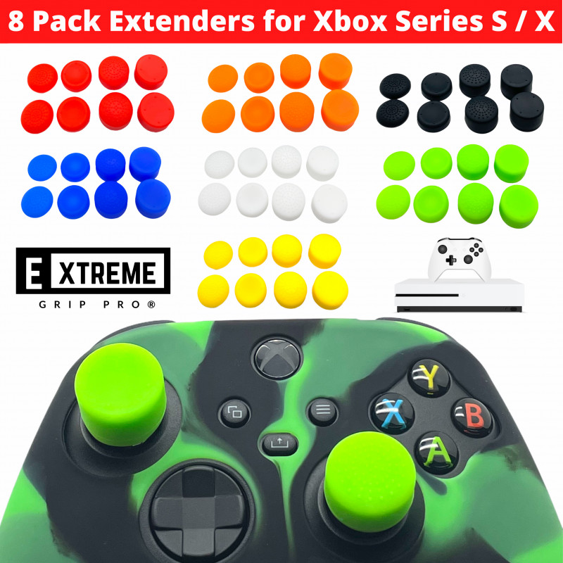 8 Pack Extenders Thumbstick Covers Grips For Xbox Series S / X ...